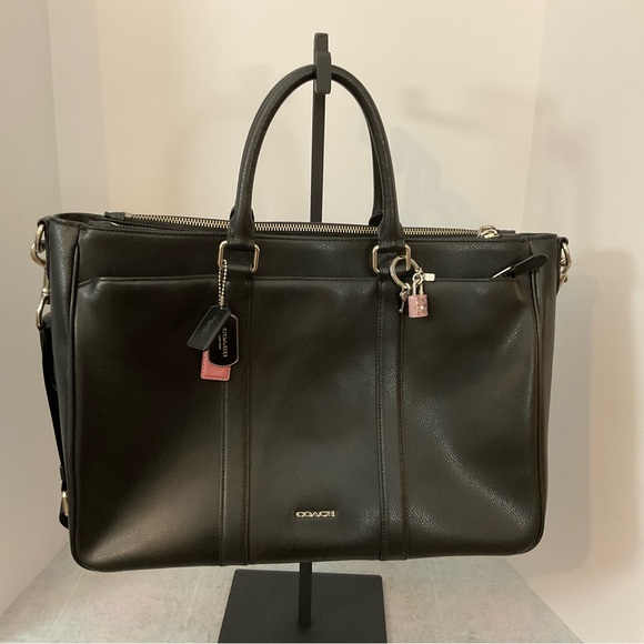Coach | Bags | Coach Leather Computerwork Bag Black | Poshmark